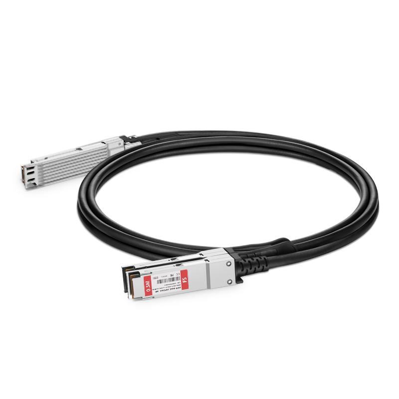 0.5m (2ft) NVIDIA InfiniBand Compatible 800G NDR OSFP Finned Top to 2 x 400G QSFP112 Passive ...