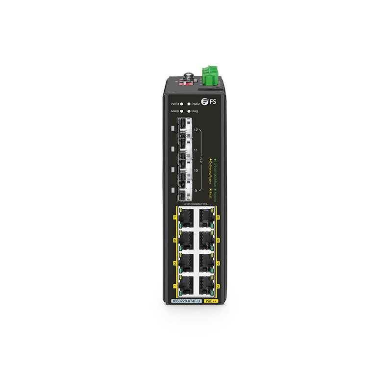Switch PoE++ industrial administrable Gigabit Ethernet L2+ de 12 ...