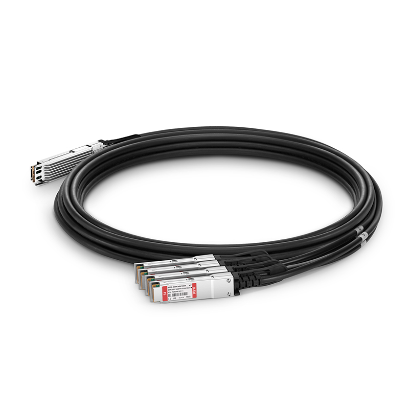 0.5m (2ft) NVIDIA InfiniBand Compatible 800G NDR OSFP Finned Top to 4 x ...