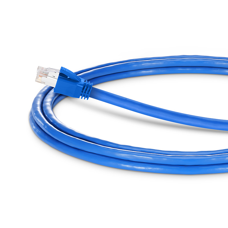 10ft (3.0m) Cat6a 23AWG Snagless Shielded (F/FTP) LSZH Ethernet Network ...