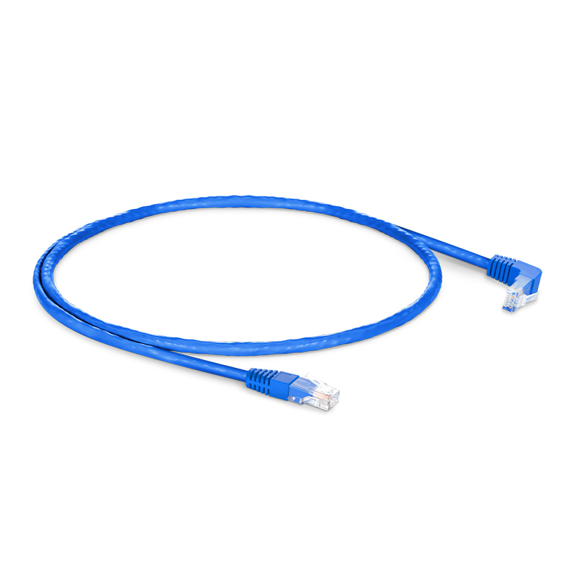 1ft (0.3m) 90 Degree Cat6 26AWG Snagless Unshielded (UTP) PVC CM ...