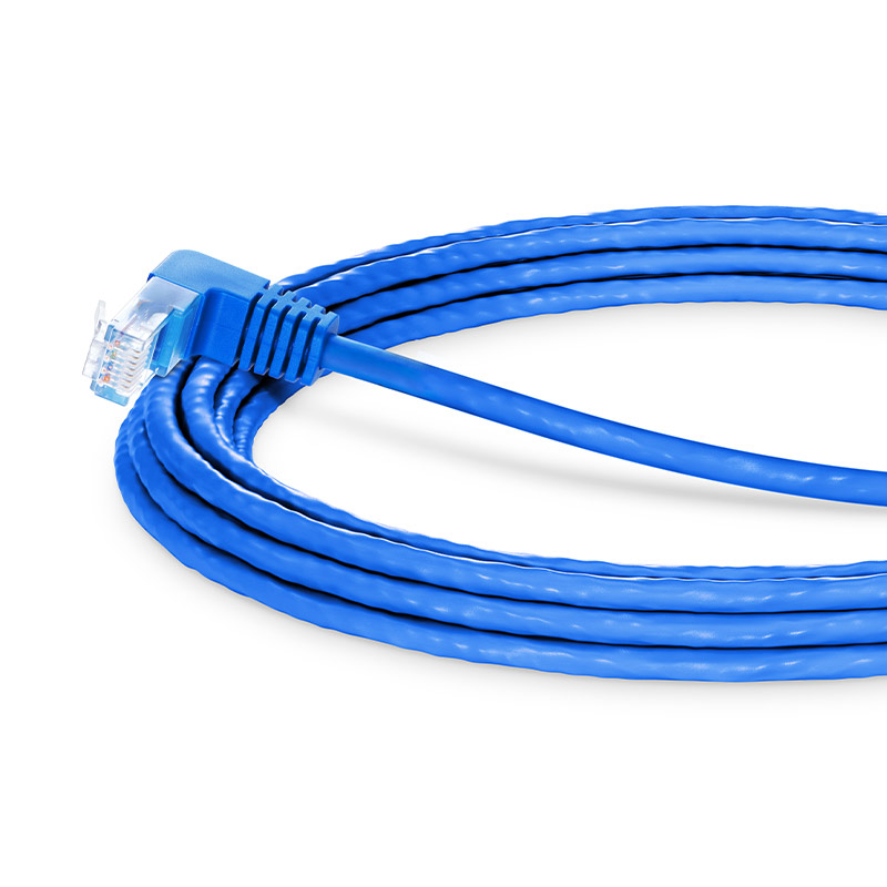 15ft (4.6m) 90 Degree Cat6 26AWG Snagless Unshielded (UTP) PVC CM ...