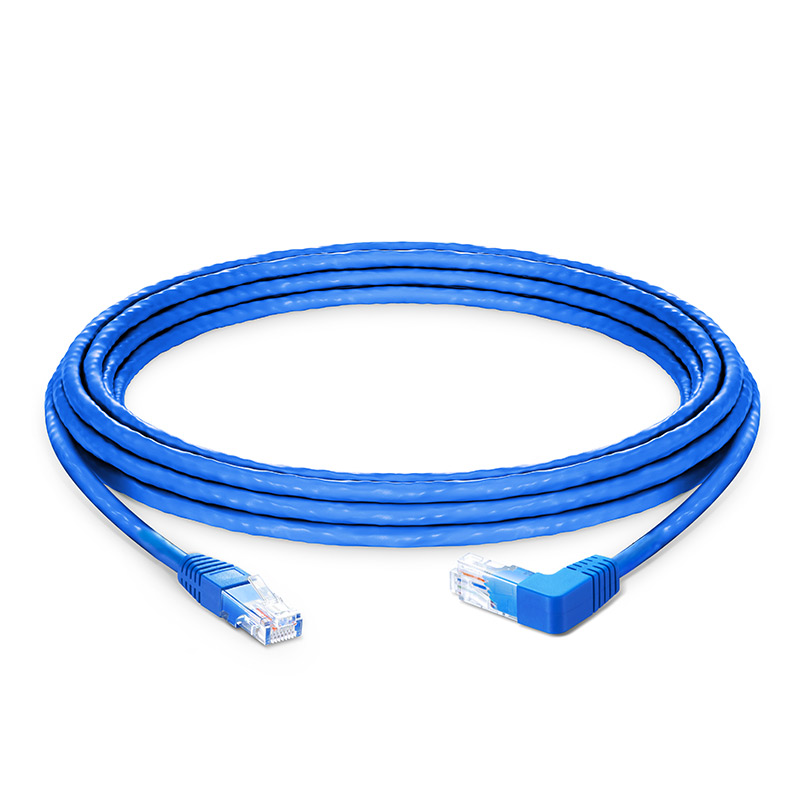 15ft (4.6m) 90 Degree Cat6 26AWG Snagless Unshielded (UTP) PVC CM ...