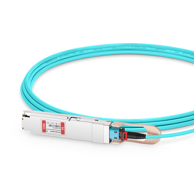 20m (66ft) NVIDIA InfiniBand MFA7U10-H020 Compatible 400G NDR OSFP Finned Top to 2 x 200G QSFP56 ...