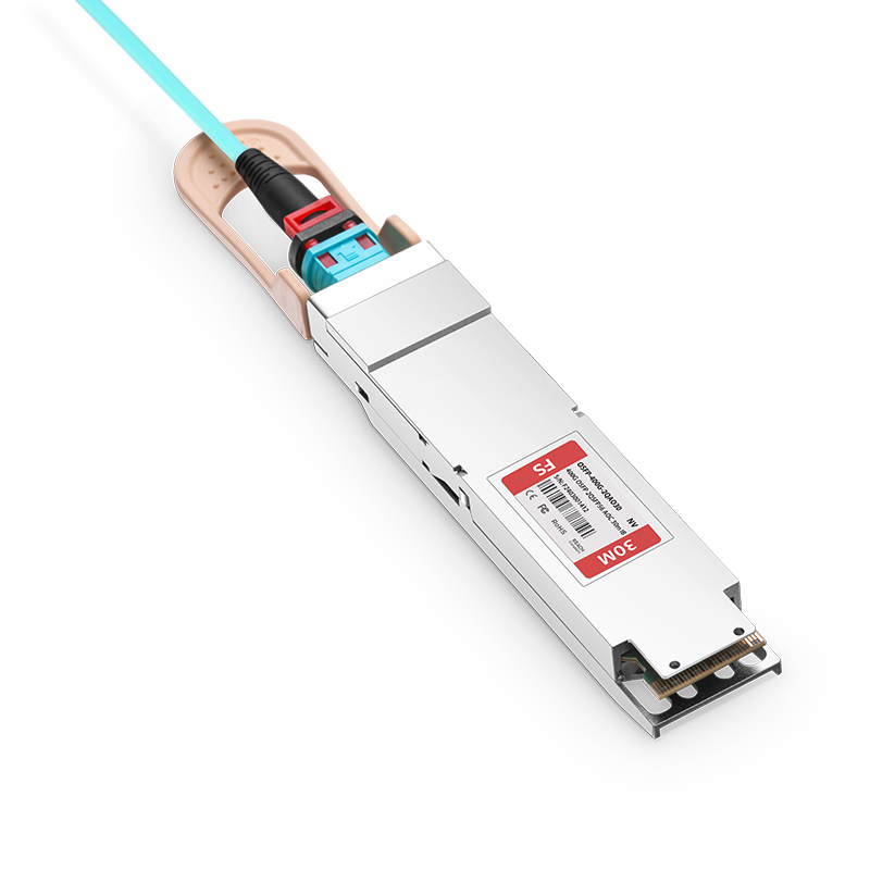 30m (98ft) NVIDIA InfiniBand MFA7U10-H030 Compatible 400G HDR OSFP Flat Top to 2 x 200G QSFP56 ...