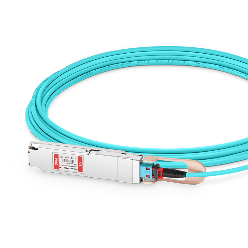 30m (98ft) NVIDIA InfiniBand MFA7U10-H030 Compatible 400G HDR OSFP Flat Top to 2 x 200G QSFP56 ...