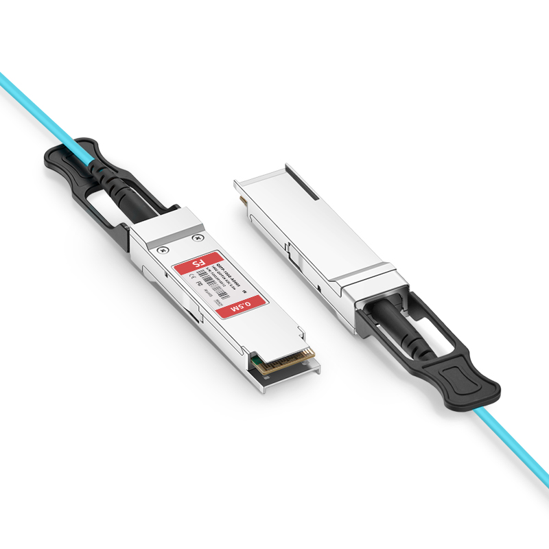 0.5m (2ft) Intel Compatible 100G QSFP28 Active Optical Cable - FS.com
