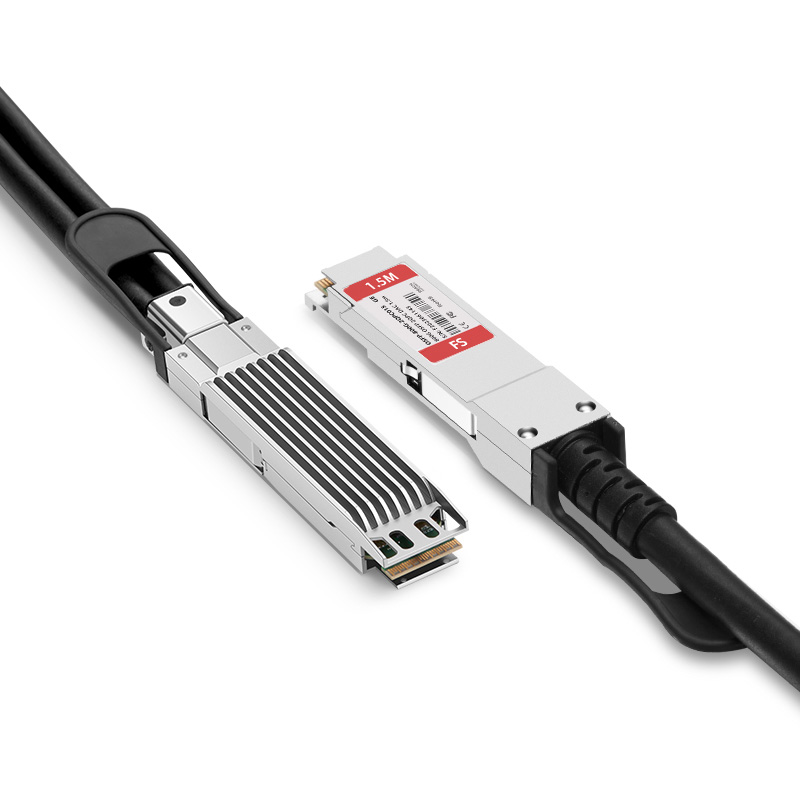 1.5m (5ft) Generic Compatible 800G OSFP Finned Top to 2 x 400G QSFP112 ...