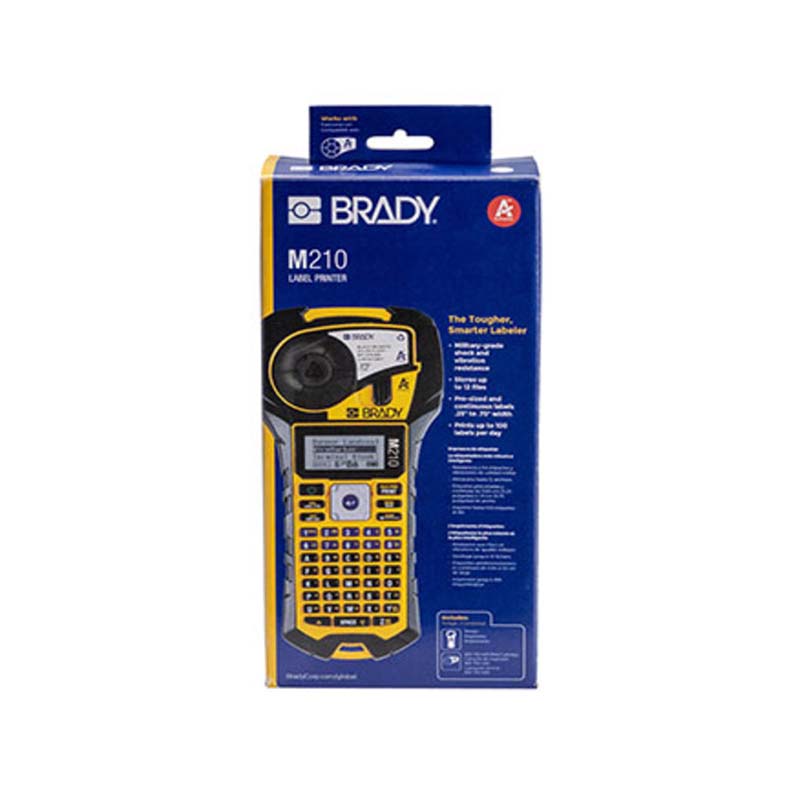 Brady M210 Handheld Label Maker, 203dpi, Manual Cutter - FS.com