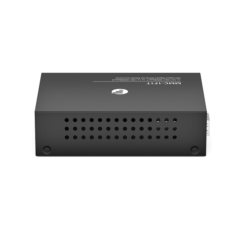 Managed 1x 10/100/1000Base-T RJ45 to 1x 100/1000Base-X SFP Slot Gigabit Ethernet Media Converter ...