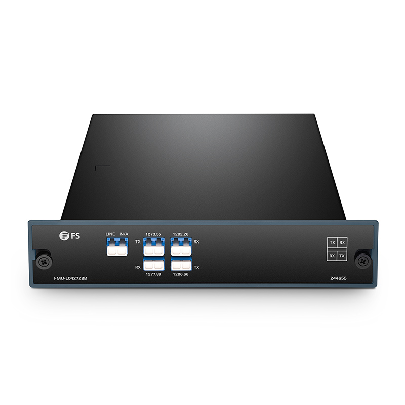 4 Channels 1273.55-1286.66nm, Single Fiber LAN-WDMMux Demux, Side-B ...