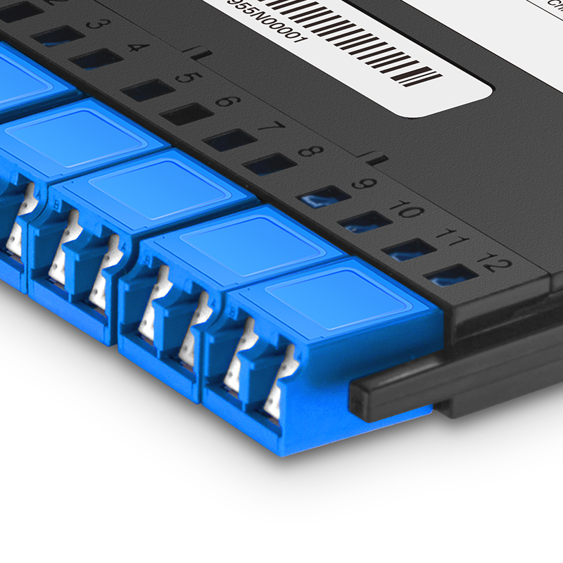 FHX™ MTP®-LC Cassette, OS2 Single Mode, Universal, 12 Fibers, MTP®-12 ...