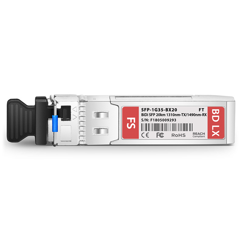 Fortinet互換 SFP 1000BASE-BX-U BiDi光トランシーバーモジュール(1310nm-TX/1550nm-RX 20km DOM LCシンプレックス/UPC SMF ...