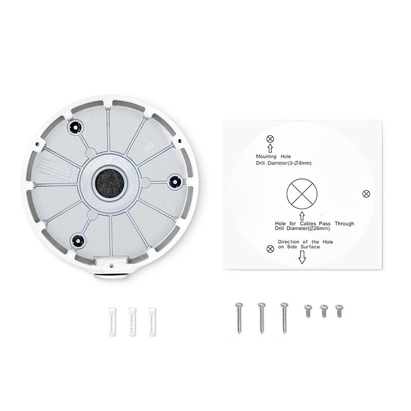 CA-JF006, Fixed Dome Junction Box for 12MP Fisheye - FS.com