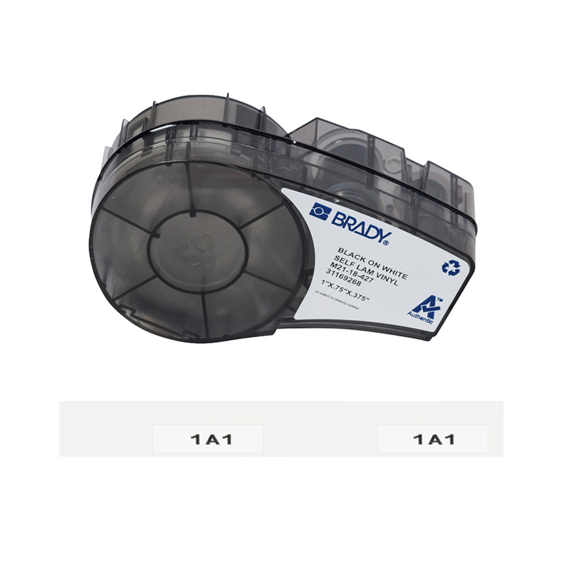 0.75in.H x 1in.W Self-laminating Labels with Ribbon for M210 and M211 ...