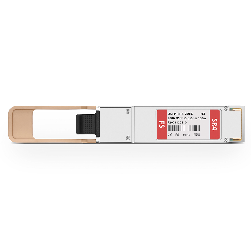 H3C QSFP56-200G-SR4-MM850 Compatible 200GBASE-SR4 QSFP56 850nm 100m DOM ...