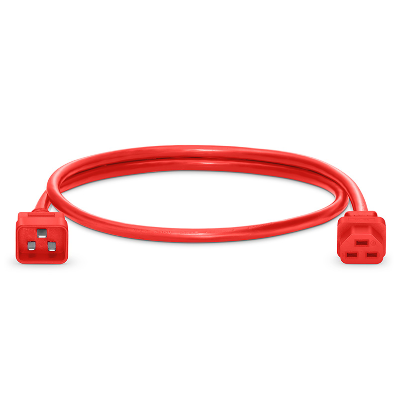 3ft (0.9m) IEC60320 C20 to IEC60320 C21 12AWG 250V/20A Heavy Duty Power ...