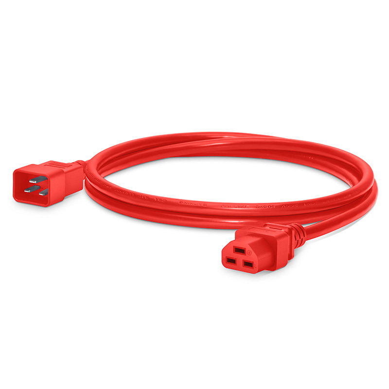 8ft (2.4m) IEC60320 C20 to IEC60320 C21 12AWG 250V/20A Heavy Duty Power ...