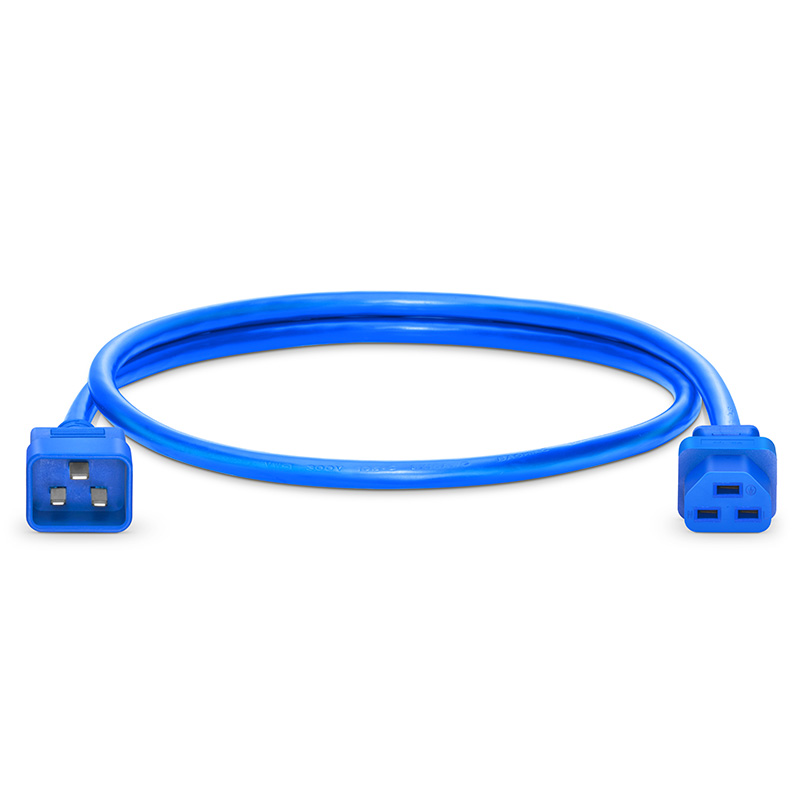 3ft (0.9m) IEC60320 C20 to IEC60320 C21 12AWG 250V/20A Heavy Duty Power ...