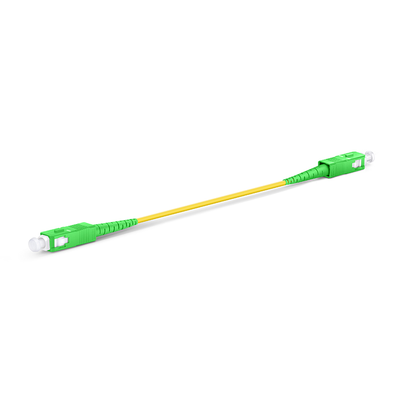 0.3m (0.98ft) Fiber Patch Cable, SC APC to SC APC, Simplex, 1 Fiber, Single Mode (OS2), Riser ...