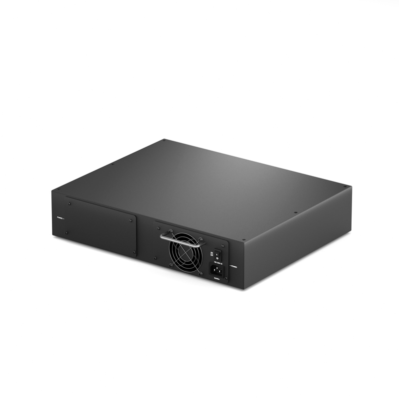 16 Managed Media Converter Chassis, 2U Rack Mount, Single Power AC 100 ...