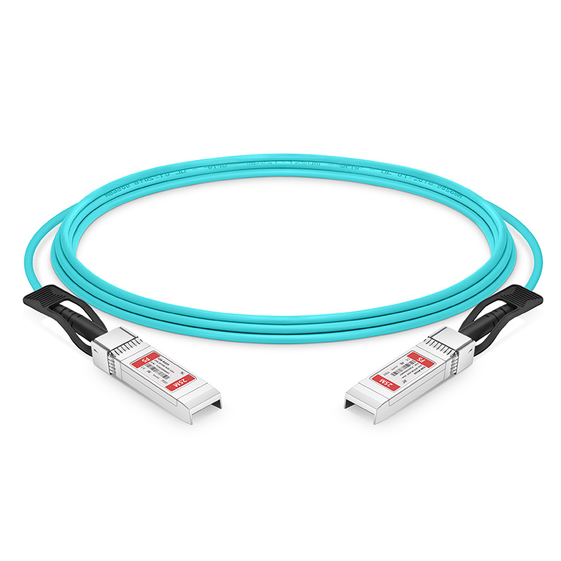 25m (82ft) Broadcom Compatible 25G SFP28 Active Optical Cable - FS.com ...