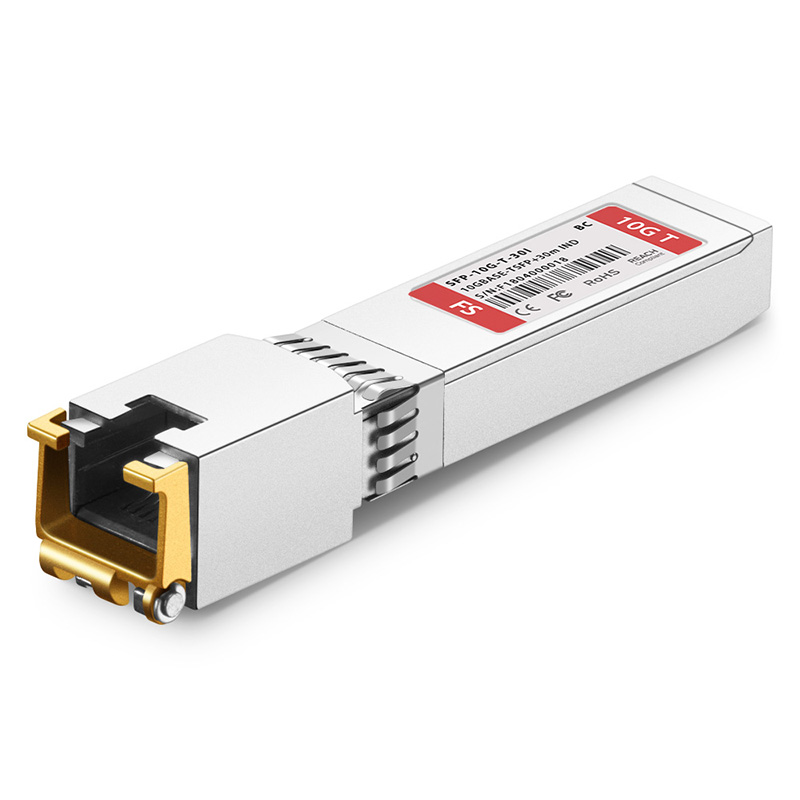 Broadcom Compatible 10GBASE-T SFP+ Copper 30m RJ-45 Industrial Transceiver Module (LOS) - FS.com ...