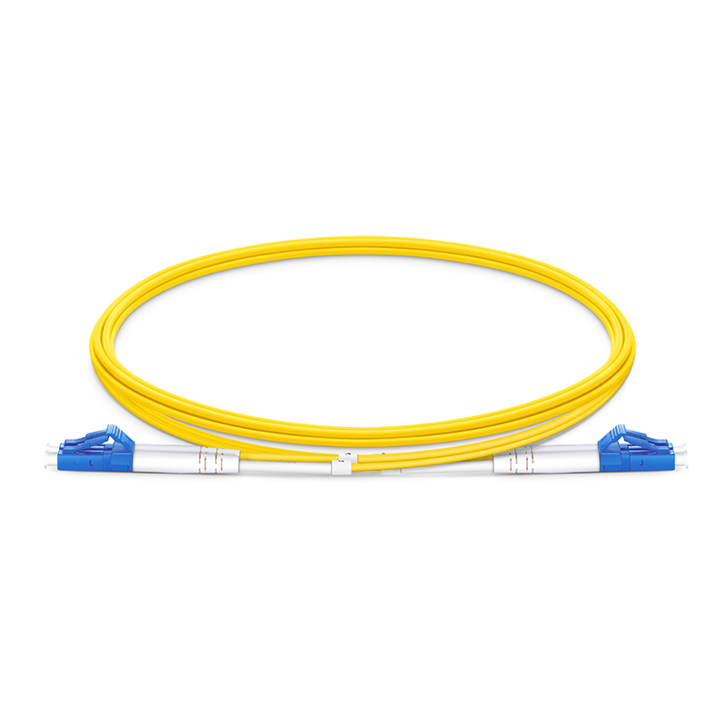 Customized Length Fiber Patch Cable, 2 Fibers, LC UPC Duplex to LC UPC Duplex, Single Mode (OS2 ...
