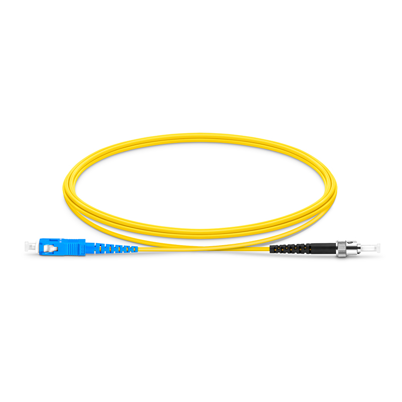 Customized Length Fiber Patch Cable, 1 Fiber, SC UPC Simplex to ST UPC ...