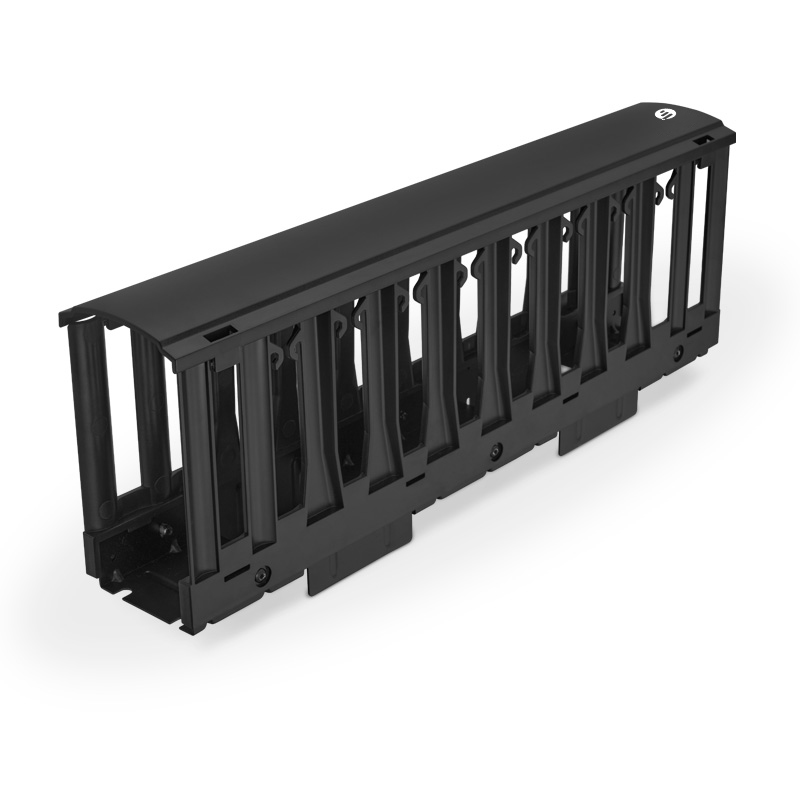 Horizontal Single Sided Manager, 2RU, Finger Duct with Cover, 6.65 in ...