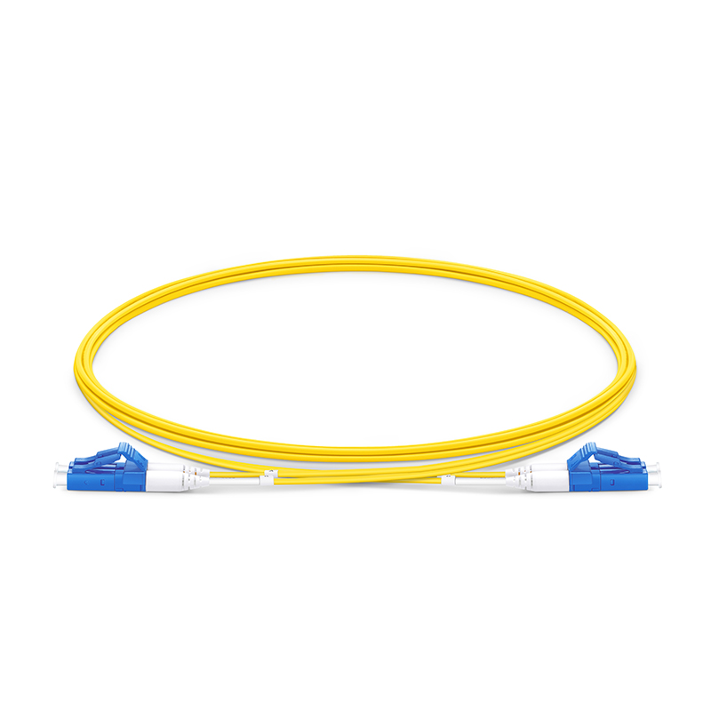 Customized Length Fiber Patch Cable, 2 Fibers, LC UPC Duplex to LC UPC Duplex, Single Mode (OS2 ...