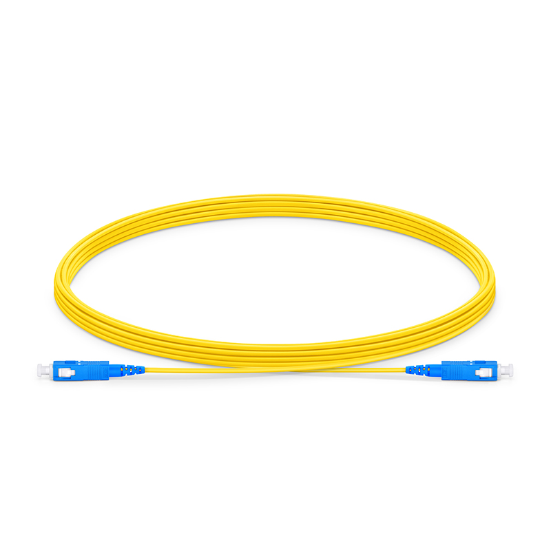 5m (16ft) Fiber Patch Cable, 1 Fiber, SC UPC Simplex to SC UPC Simplex, Single Mode (OS2), Riser ...