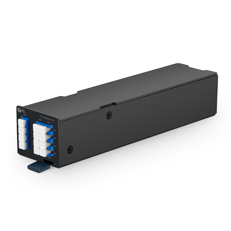 4 Channels CWDM Mux Demux, 1270-1330nm, 1.0dB Typical IL, LC/UPC, Dual ...