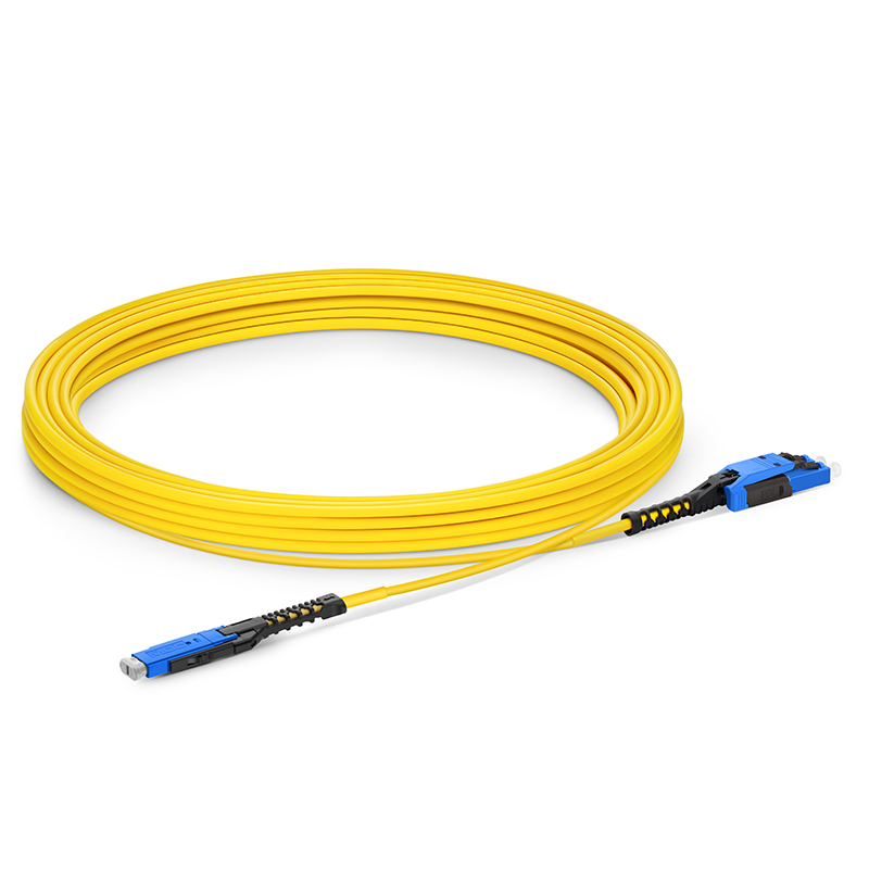 5m (16ft) Uniboot Fiber Patch Cable, MDC UPC Duplex to LC UPC Duplex ...