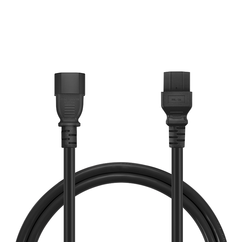 6ft (1.8m) IEC60320 C14 to IEC60320 C21 Heavy-Duty 14AWG 250V/15A Power Cord, Black - FS.com Europe
