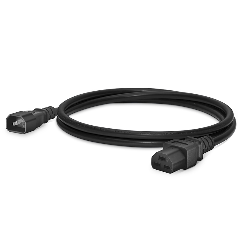 6ft (1.8m) IEC60320 C14 to IEC60320 C21 Heavy-Duty 14AWG 250V/15A Power Cord, Black - FS.com ...