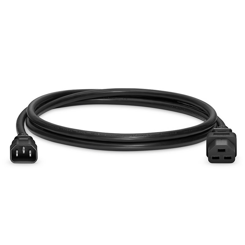 6ft (1.8m) IEC60320 C14 to IEC60320 C21 Heavy-Duty 14AWG 250V/15A Power Cord, Black - FS.com ...