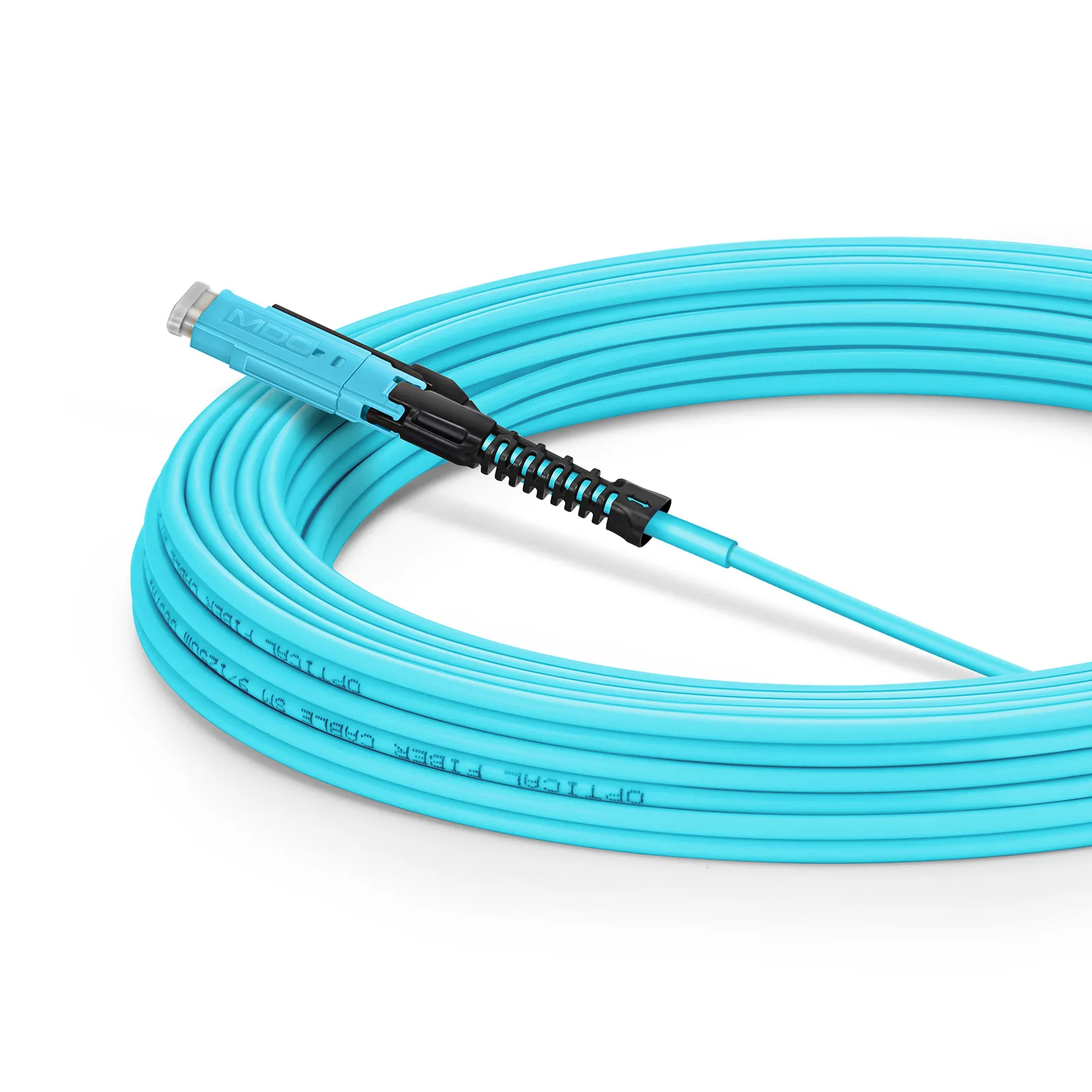 30m (98ft) Uniboot Fiber Patch Cable, MDC UPC Duplex to MDC UPC Duplex, Multimode (OM4), Riser ...