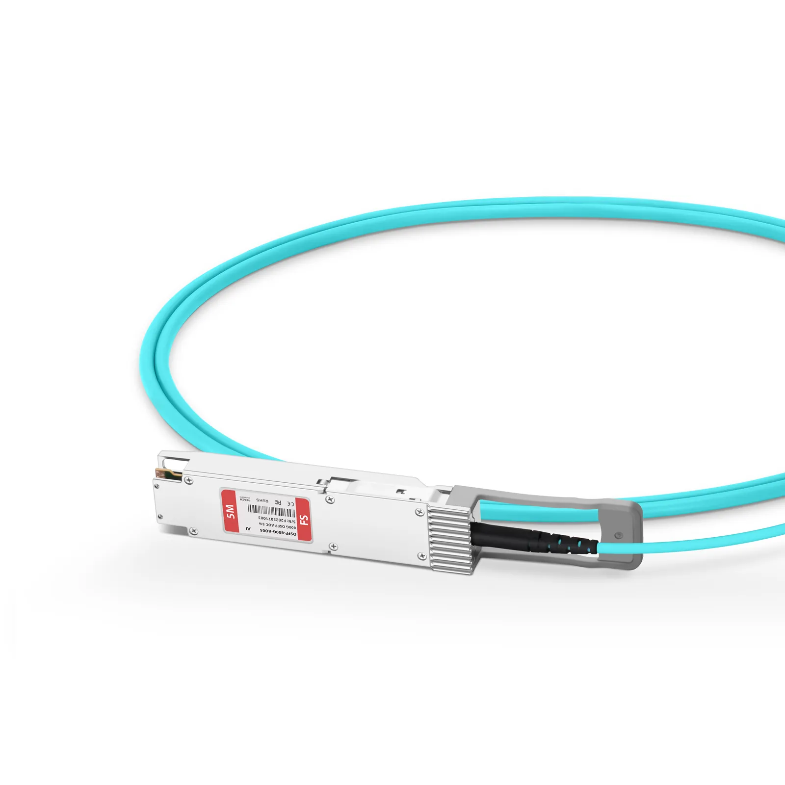 5m (16ft) Juniper Networks OSFP-800G-AOC-5M Compatible 800G OSFP Finned ...