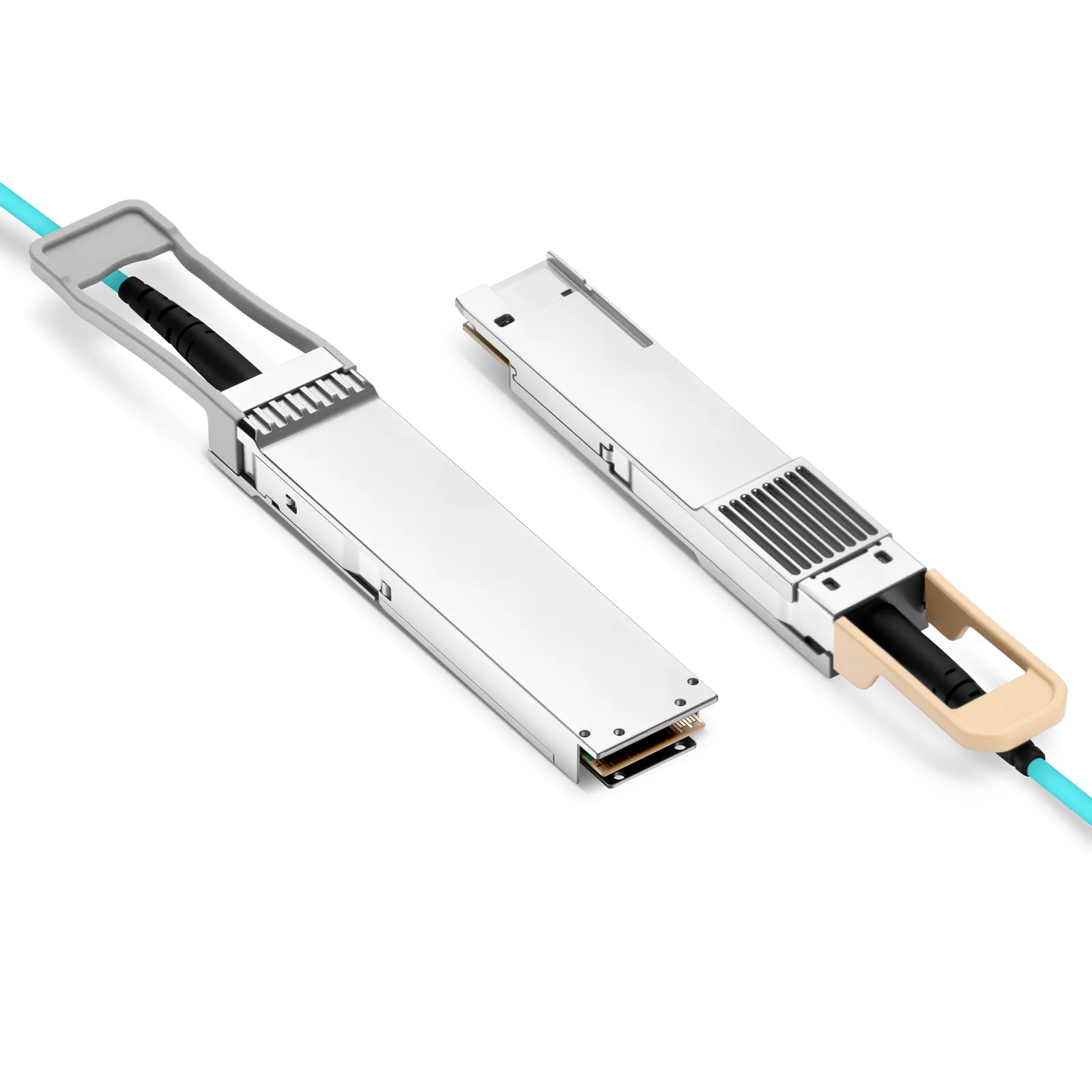 15m (49ft) 400G OSFP Flat Top to 400G QSFP-DD Active Optical Cable - FS ...