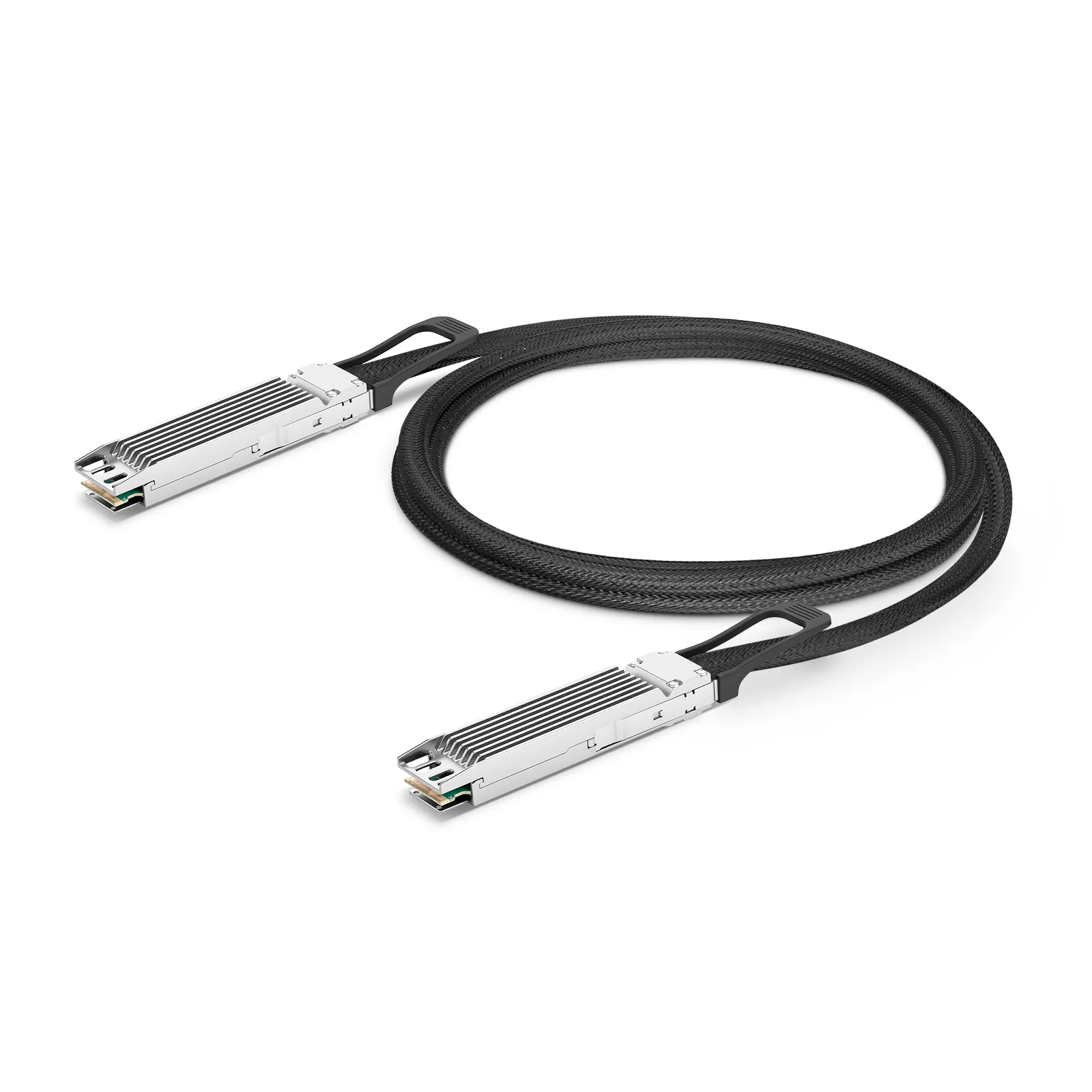 5m (16ft) 800G Twin-port OSFP Finned Top Active Direct Attach Copper Twinax Cable for FS ...