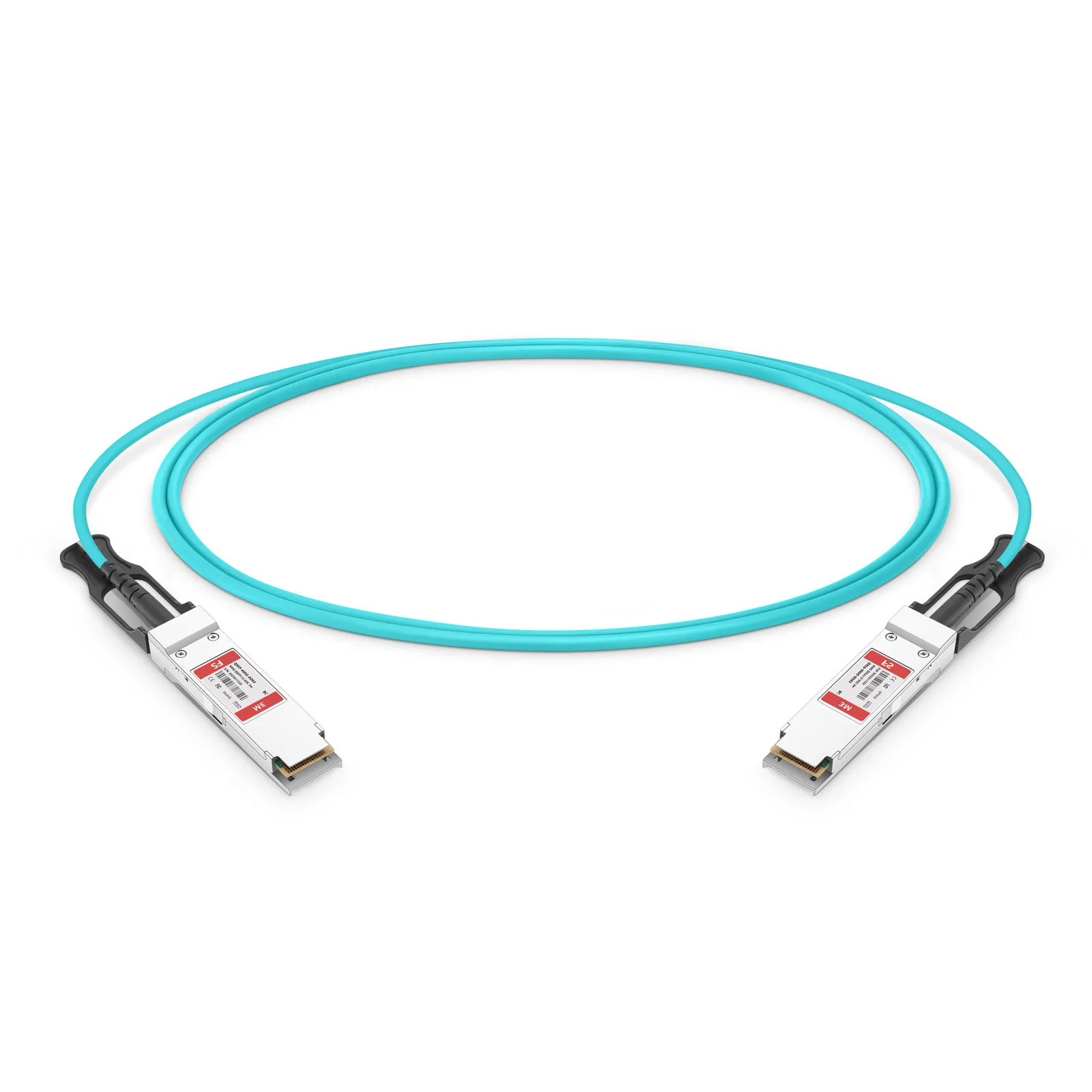 3m (10ft) Broadcom Compatible 400G QSFP112 Active Optical Cable - FS ...