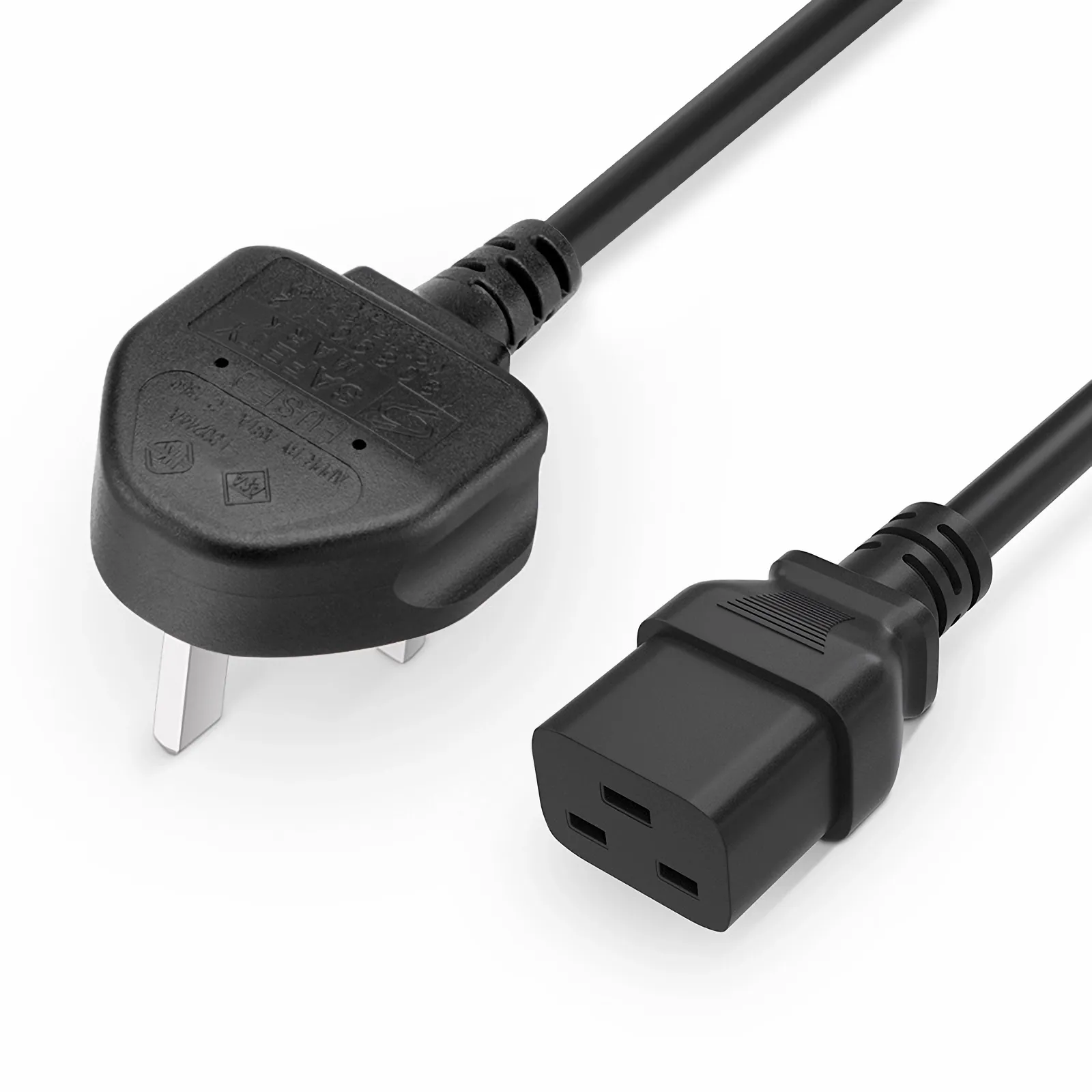 Customized BS 1363 250V Power Cord, Black - FS.com Australia
