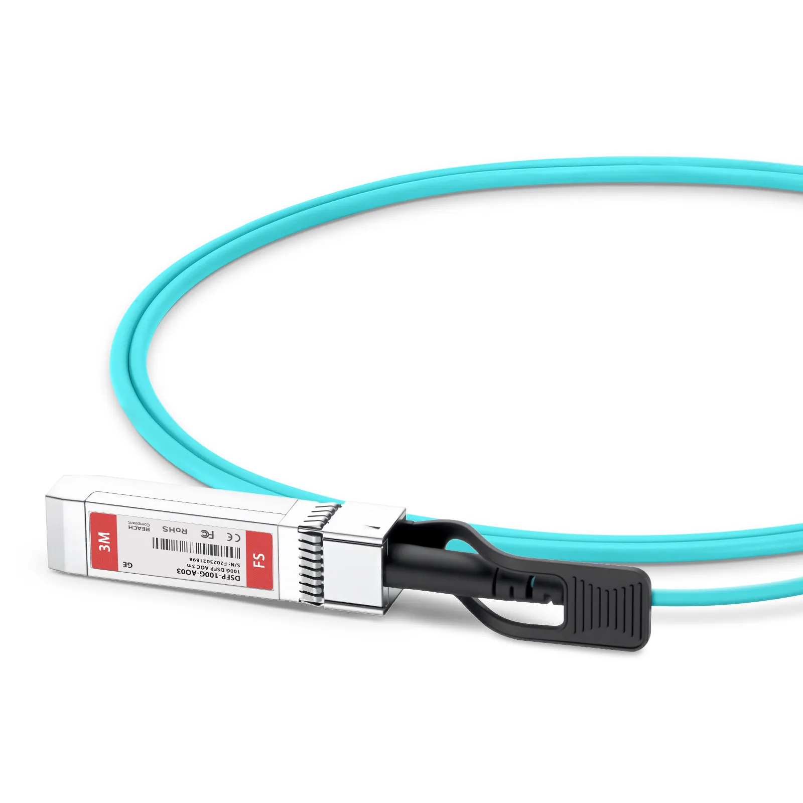 3m (10ft) Generic Compatible 100G DSFP Active Optical Cable - FS.com Europe