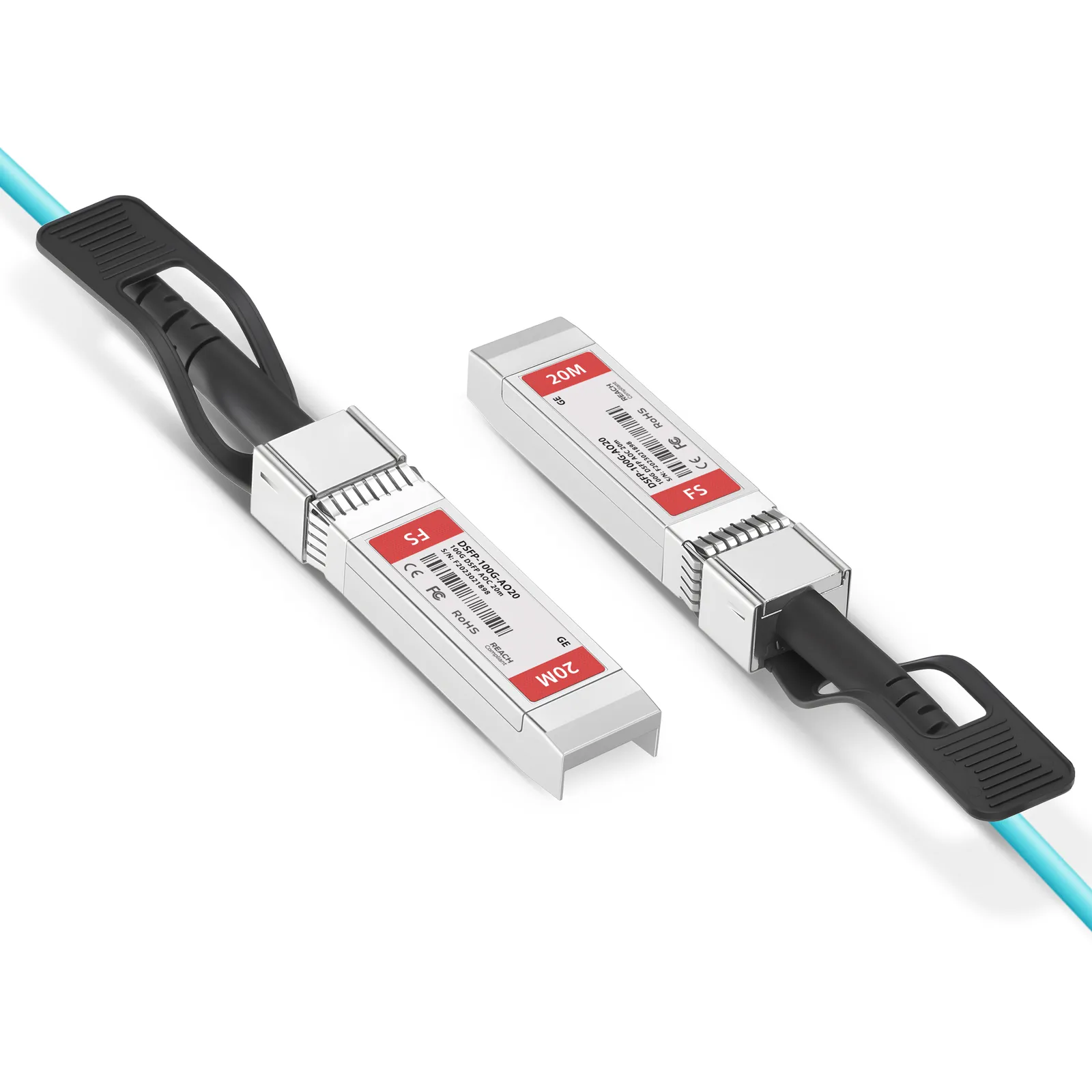 20m (66ft) Generic Compatible 100G DSFP Active Optical Cable - FS.com ...