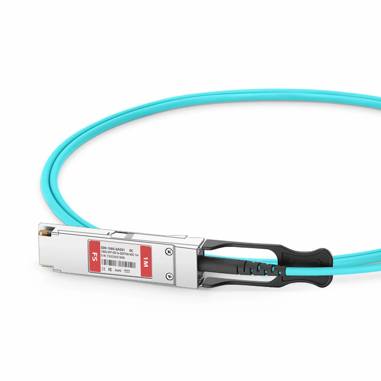 1m (3ft) Generic Compatible 100G SFP-DD to QSFP28 Active Optical Cable - FS.com