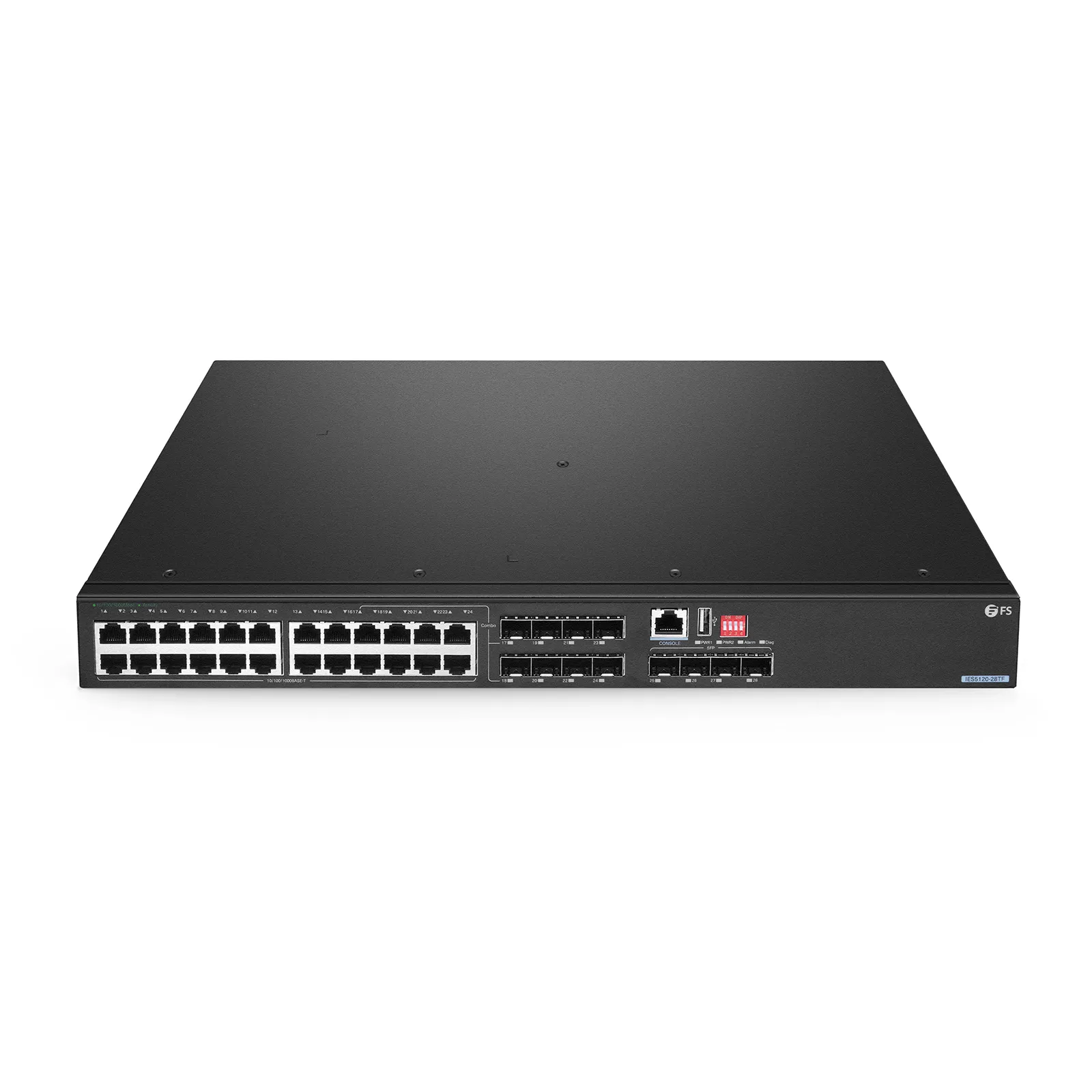IES5120-28TF, 24-Port Gigabit Ethernet L2+ Managed Industrial Switch ...
