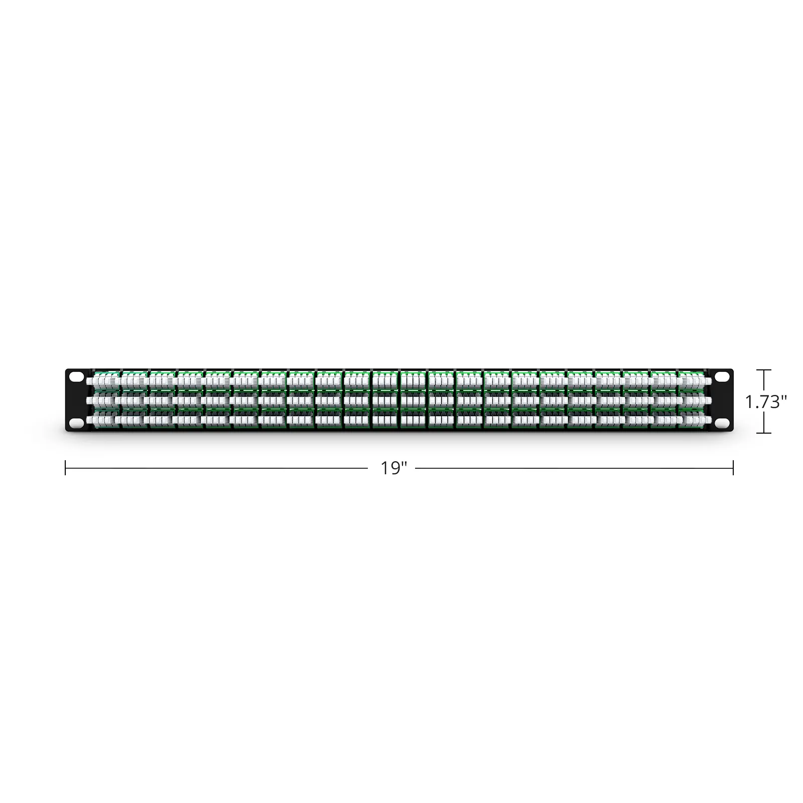 1U 19'' Ultra High Density Fiber Adapter Panel with Rear Cable Manager ...