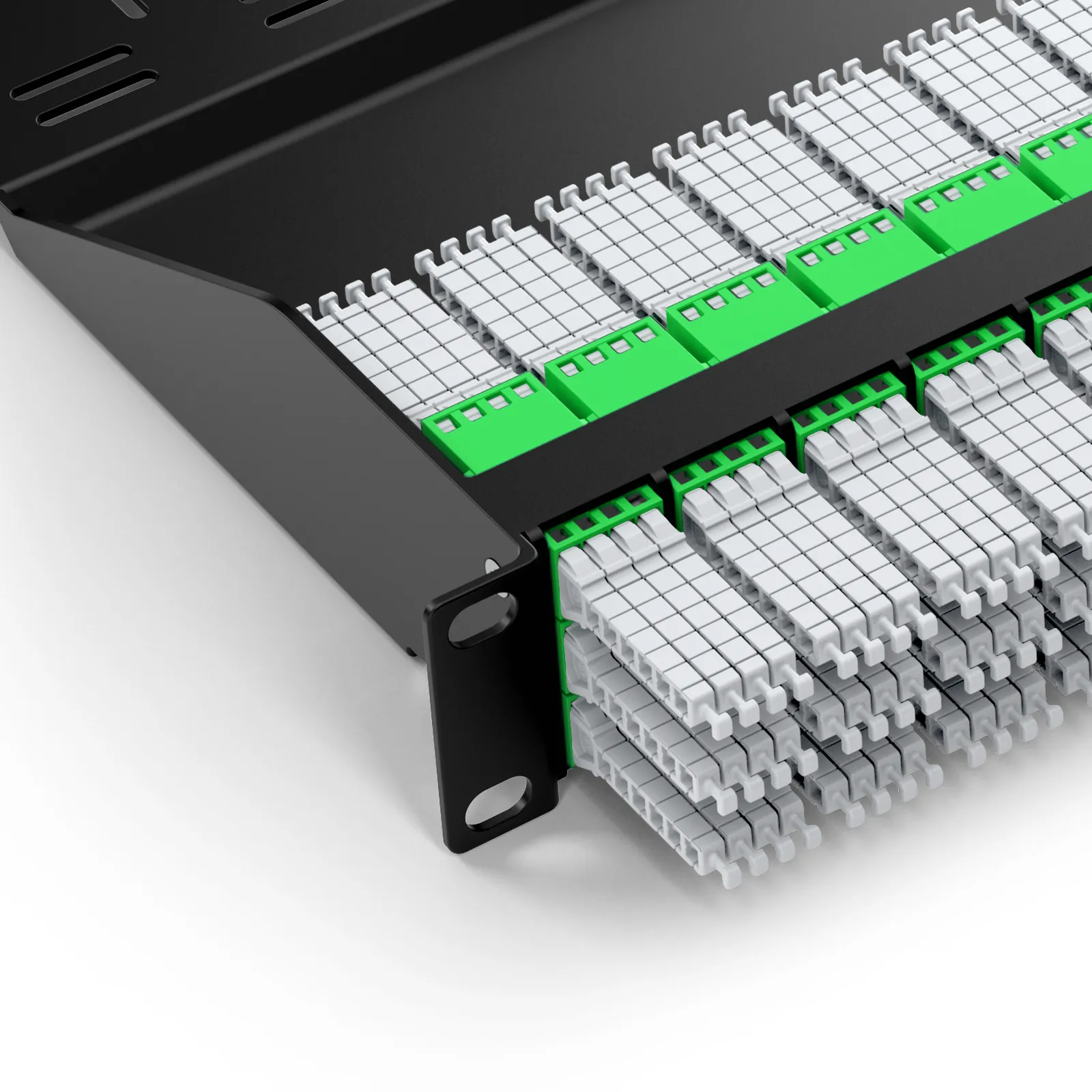 1U 19'' Ultra High Density Fiber Adapter Panel with Rear Cable Manager ...