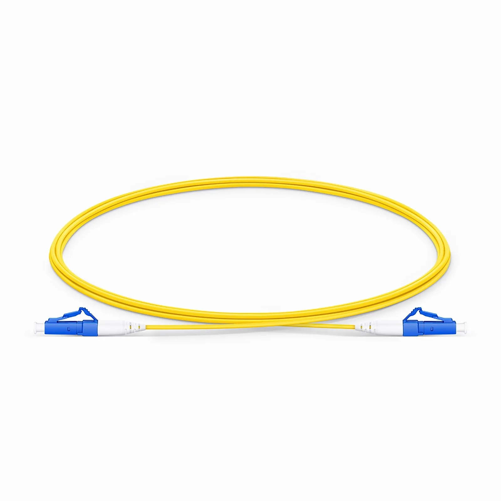 2m (7ft) Fiber Patch Cable, 1 Fiber, LC UPC Simplex to LC UPC Simplex, Single Mode (OS2), Riser ...